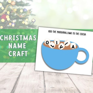 Winter Name Craft for Toddler, Preschool, Pre-k, Kindergarten ...