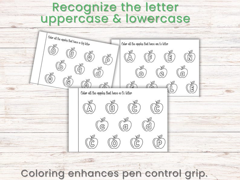 Alphabet Mini Book, Printable Literacy Workbook for Preschool, Pre-k ...