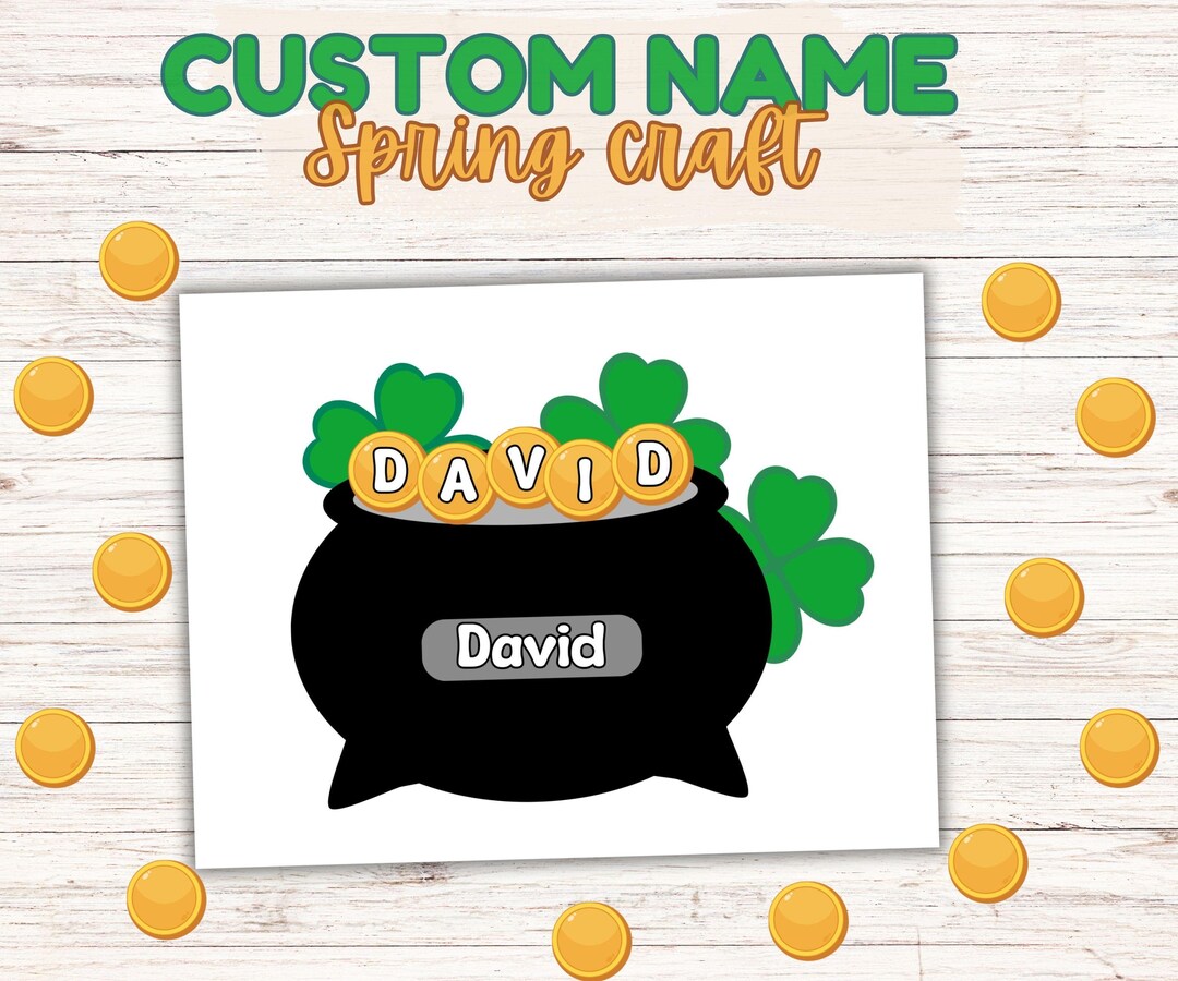 St Patrick Name Craft for Toddler, Preschool, Pre-k, Kindergarten, Kids ...