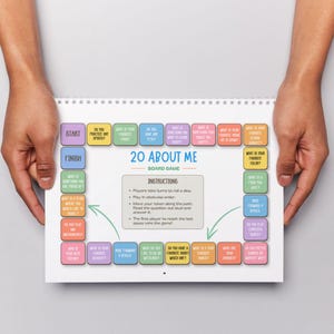 All About Me Printable Board Game for Kids Back to School Ice Breaker ...