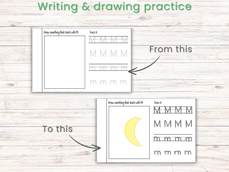 Alphabet Mini Book, Printable Literacy Workbook for Preschool, Pre-k ...