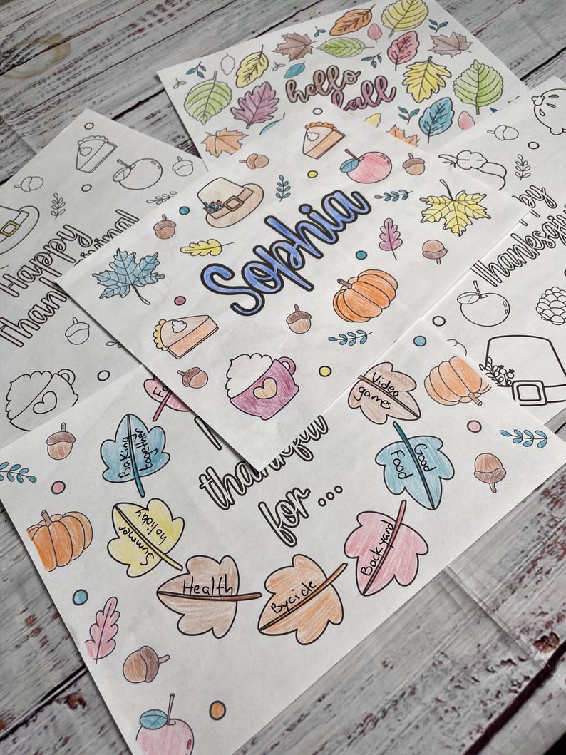 Fall Coloring Pages for Preschool, Pre K, Kindergarten Kids Autumn ...