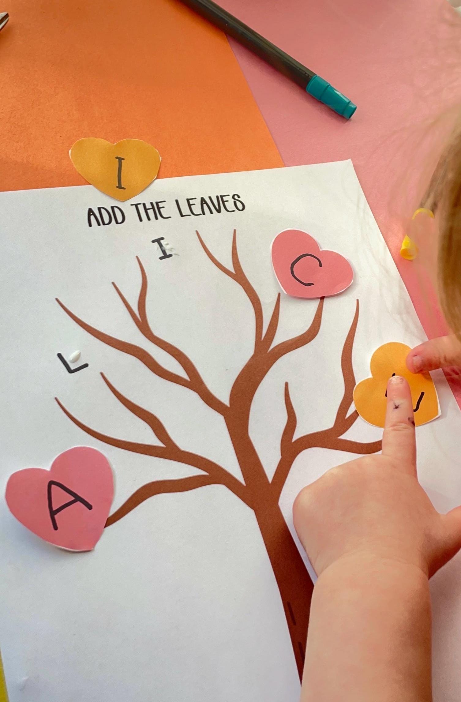 Valentine's Day Name Craft for Toddler, Preschool, Pre-k, Kindergarten ...