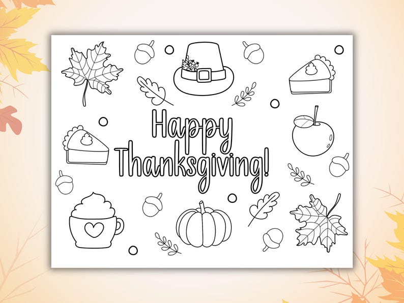 Fall Coloring Pages for Preschool, Pre K, Kindergarten Kids Autumn ...