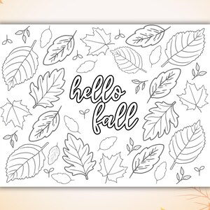 Fall Coloring Pages for Preschool, Pre K, Kindergarten Kids Autumn ...