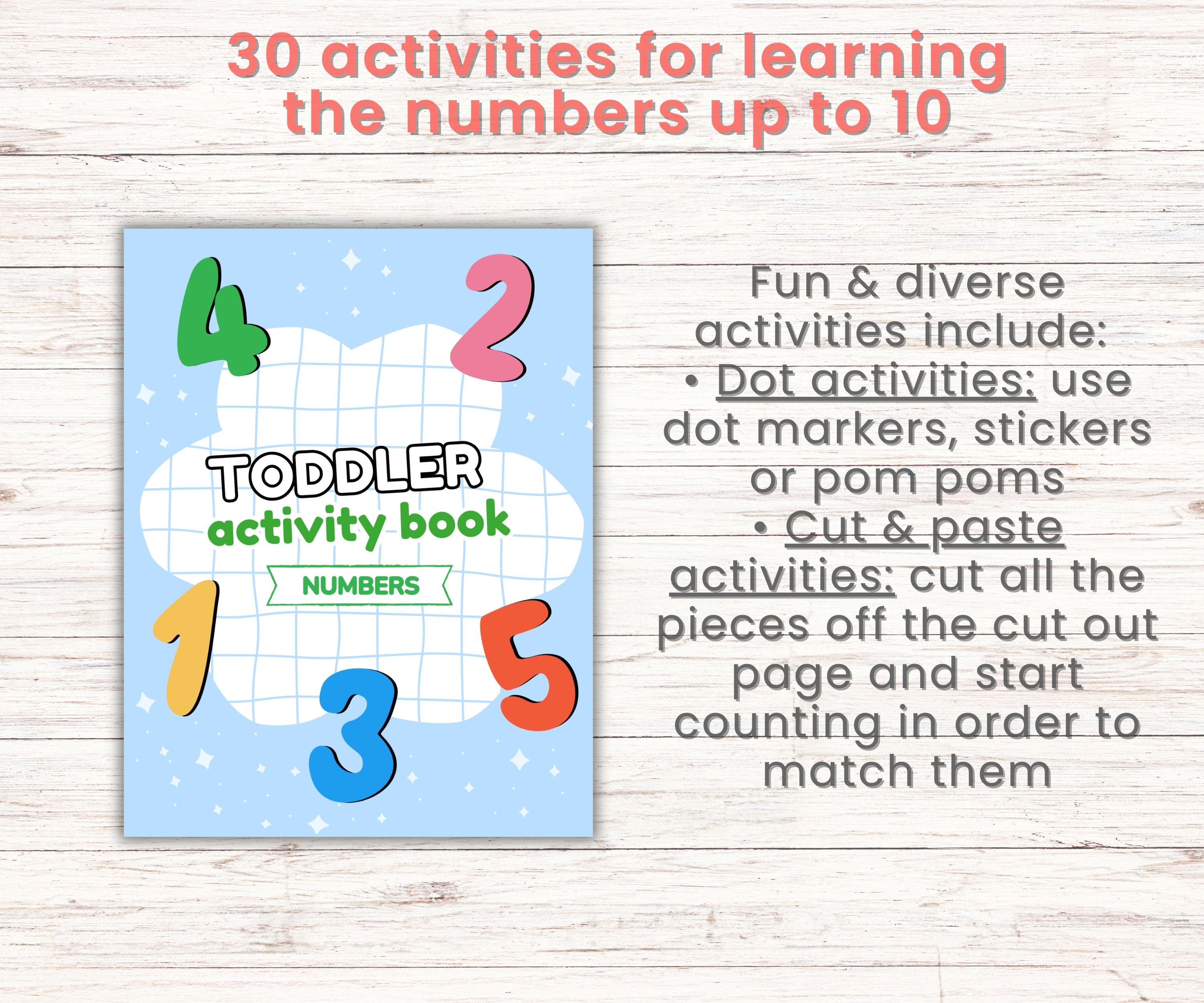 Toddler Learning Binder, Numbers Recognition and Number Matching ...
