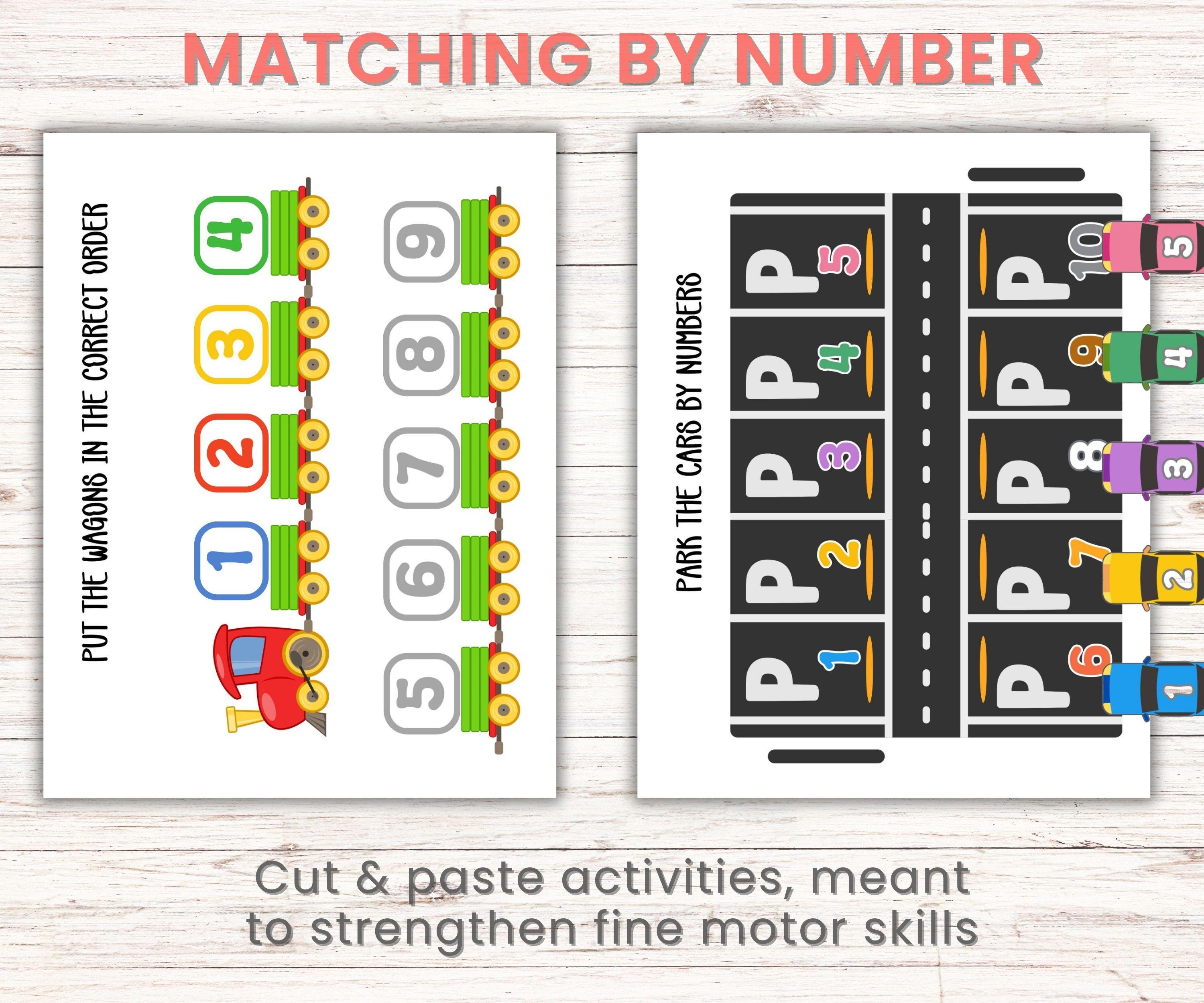 Toddler Learning Binder, Numbers Recognition and Number Matching ...