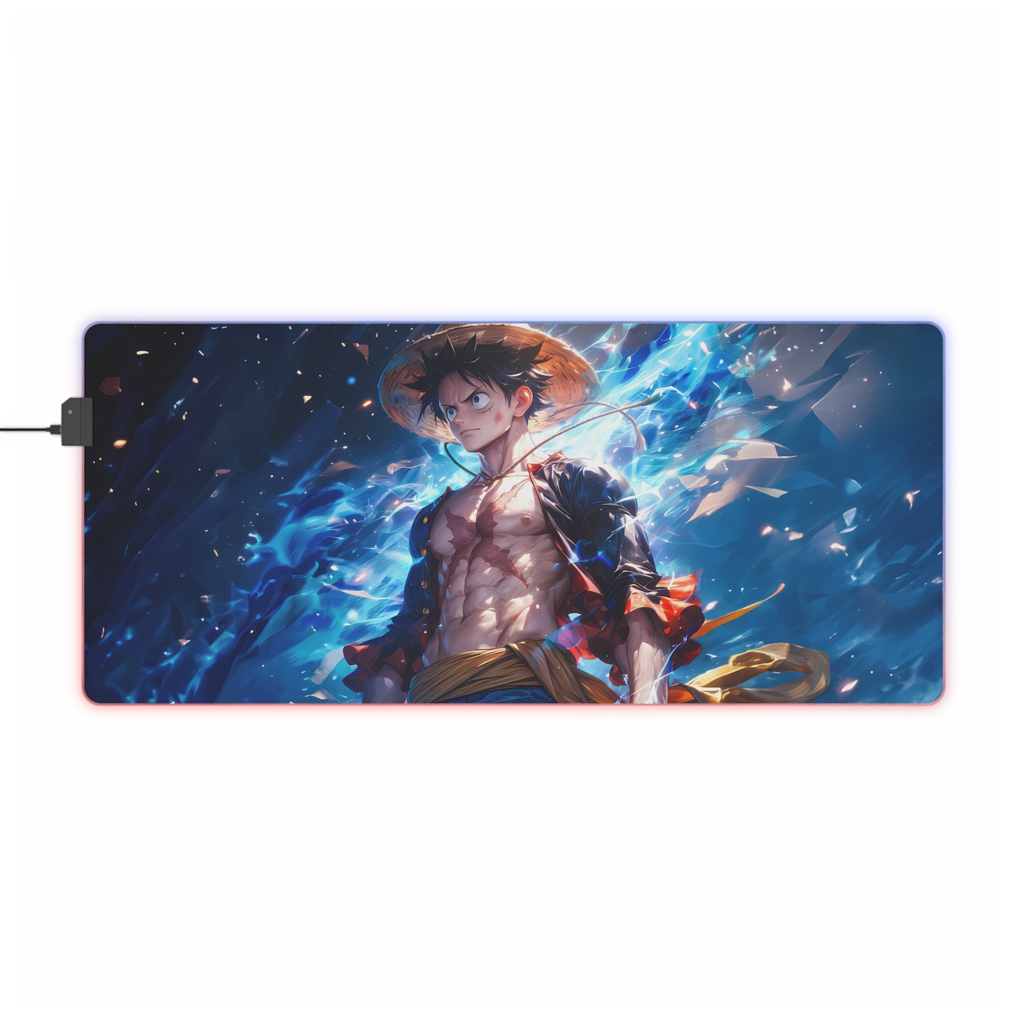 Luffy One Piece Led Gaming Mousepad - Etsy