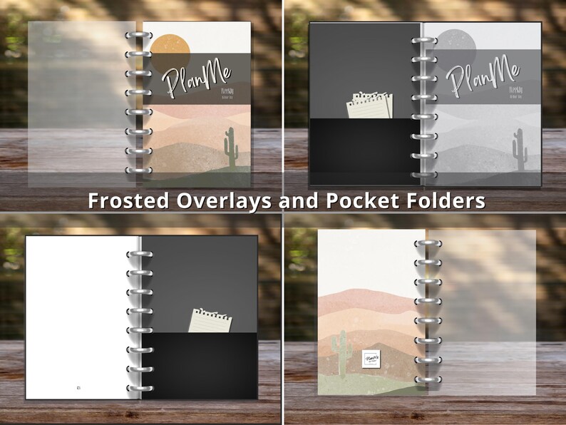 2025 Undated Weekly Planner, Desert Cactus Cover, 16-hr Day, Monthly ...