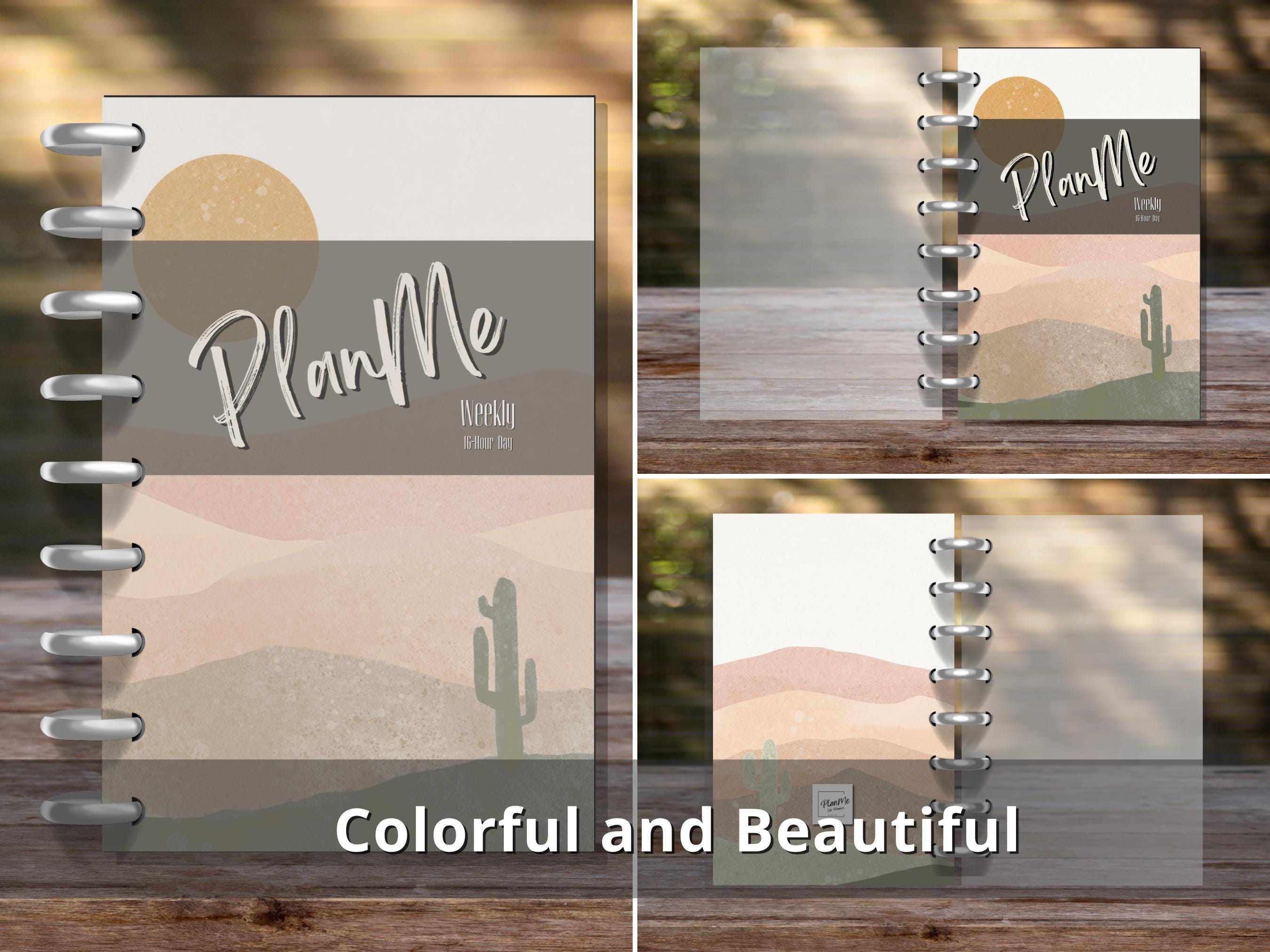 2025 Undated Weekly Planner, Desert Cactus Cover, 16-hr Day, Monthly ...