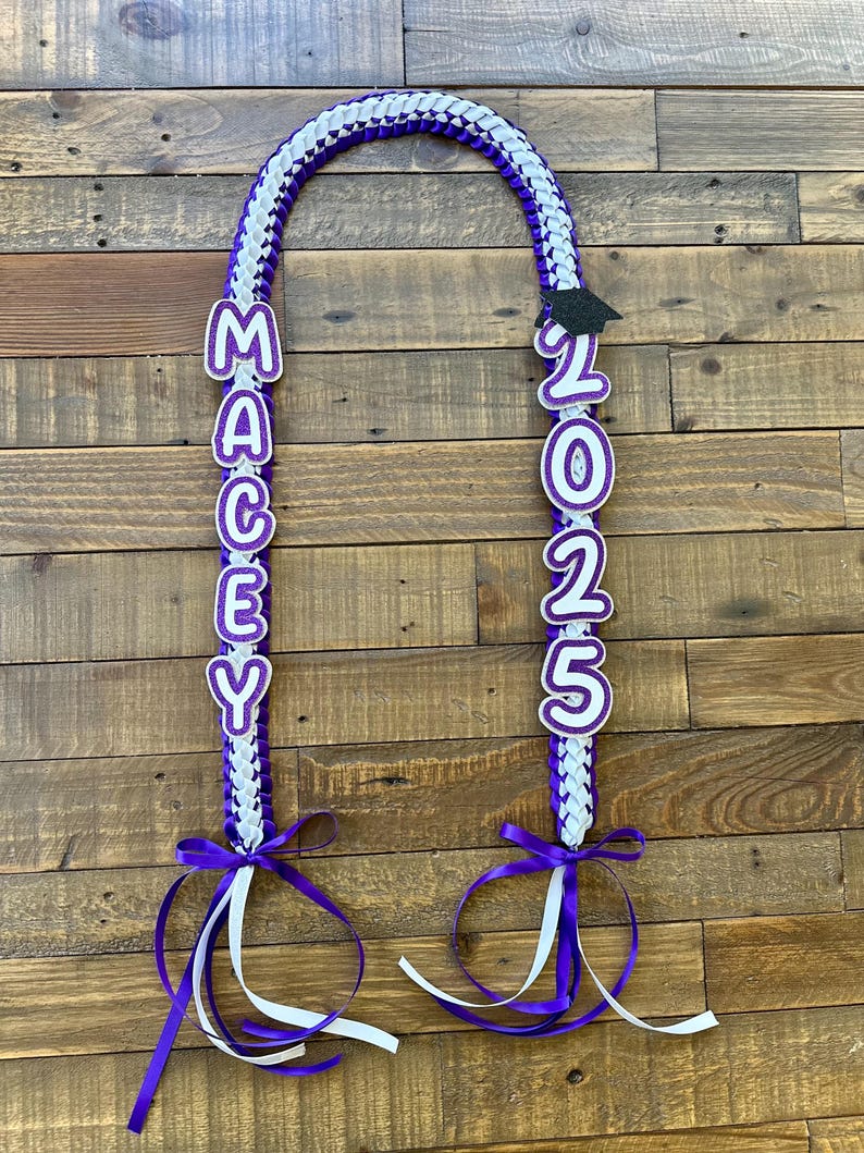 Graduation Lei Customize Colors and Personalize (MONEY NOT INCLUDED ...