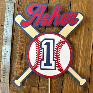 Baseball Cake Topper. Baseball Birthday. Baseball Party Decor. First ...