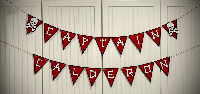 Pirate Birthday Banner Pirate Banner Pirate Party Personalized Pirate ...