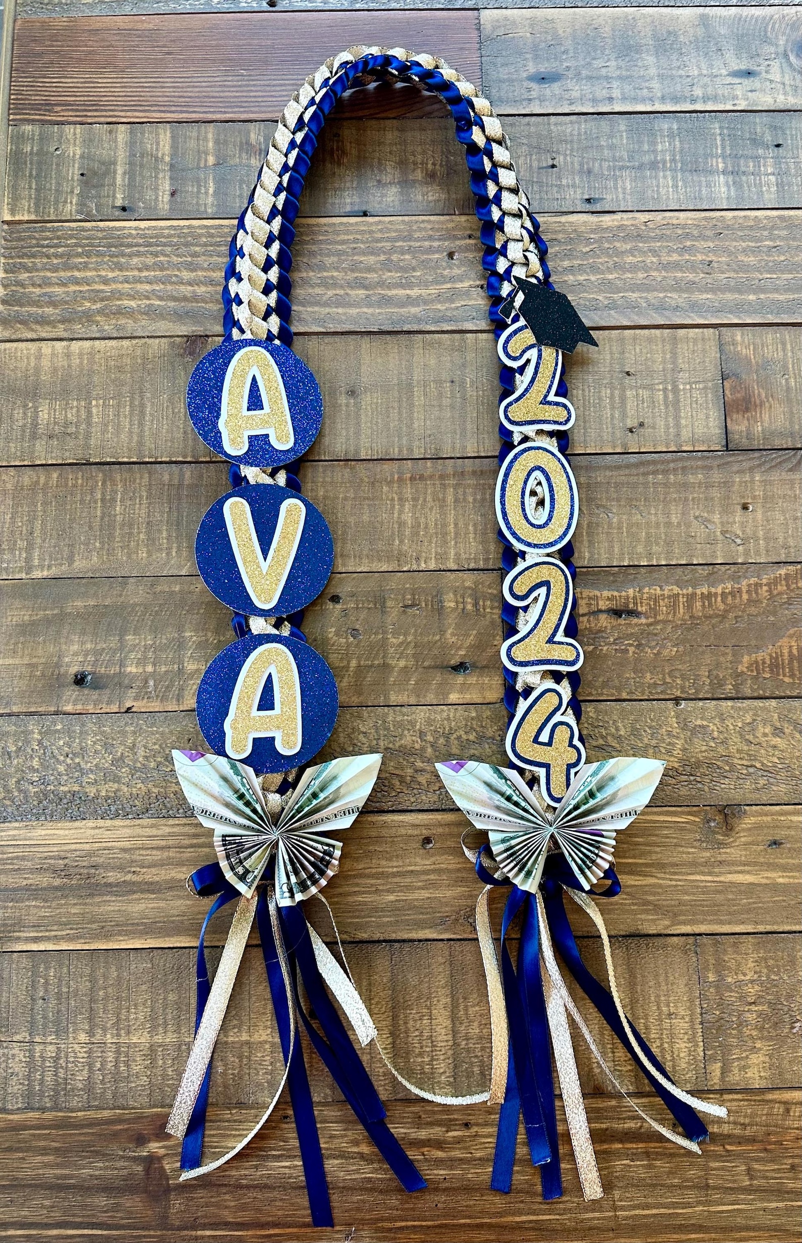 Graduation Lei Customize Colors and Personalize (MONEY NOT INCLUDED ...