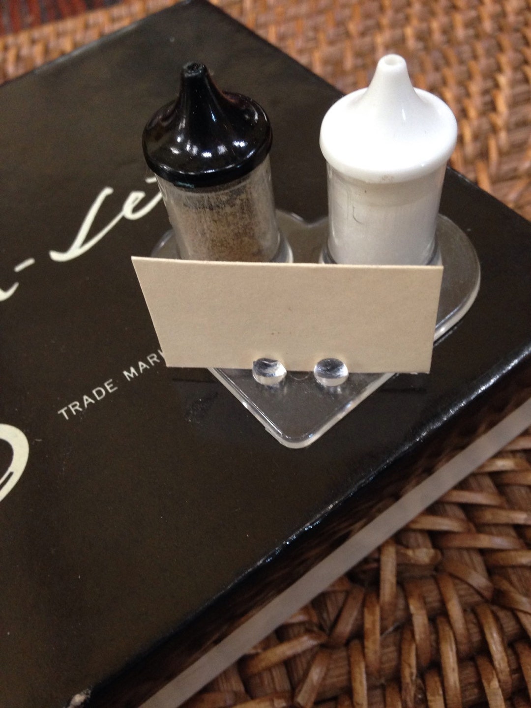 50's Salt and Pepper Individual Sets With Name Cards - Etsy