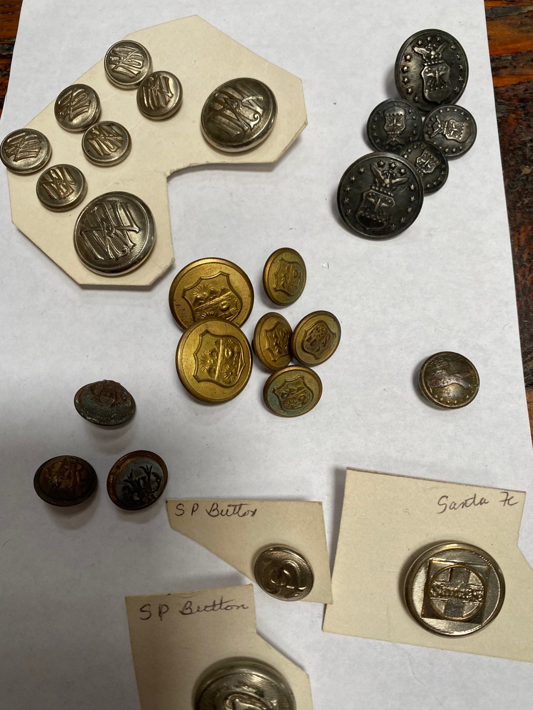 Lot of 26 Vintage Military and Railroad , English Royal Guard Buttons ...