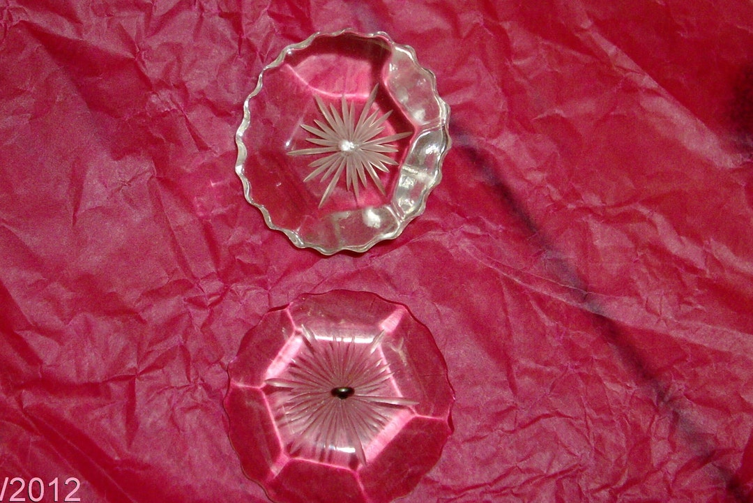 Pair of Lovely Lucite Carved Buttons - Etsy