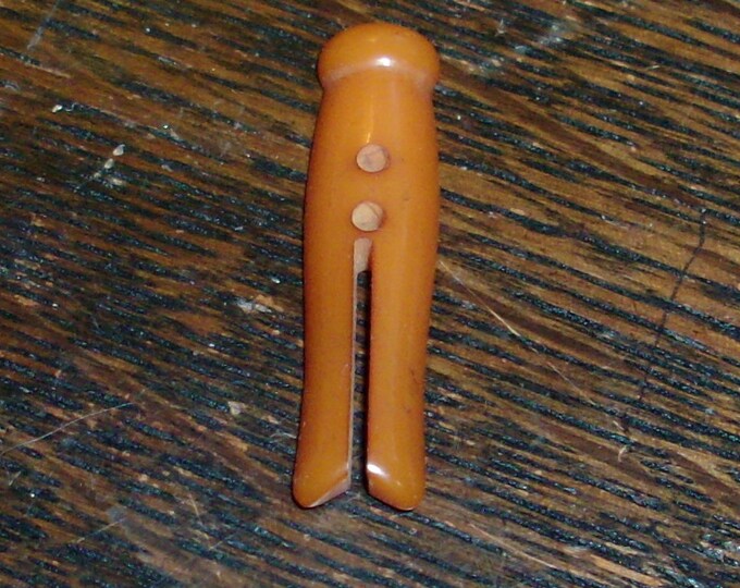 Vintage Bakelite Clothespin Button - Etsy