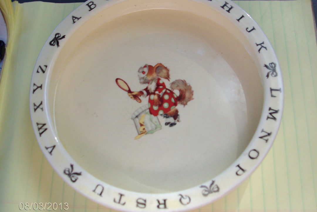 Vintage Alphabet Dish/plate FREE SHIPPING - Etsy