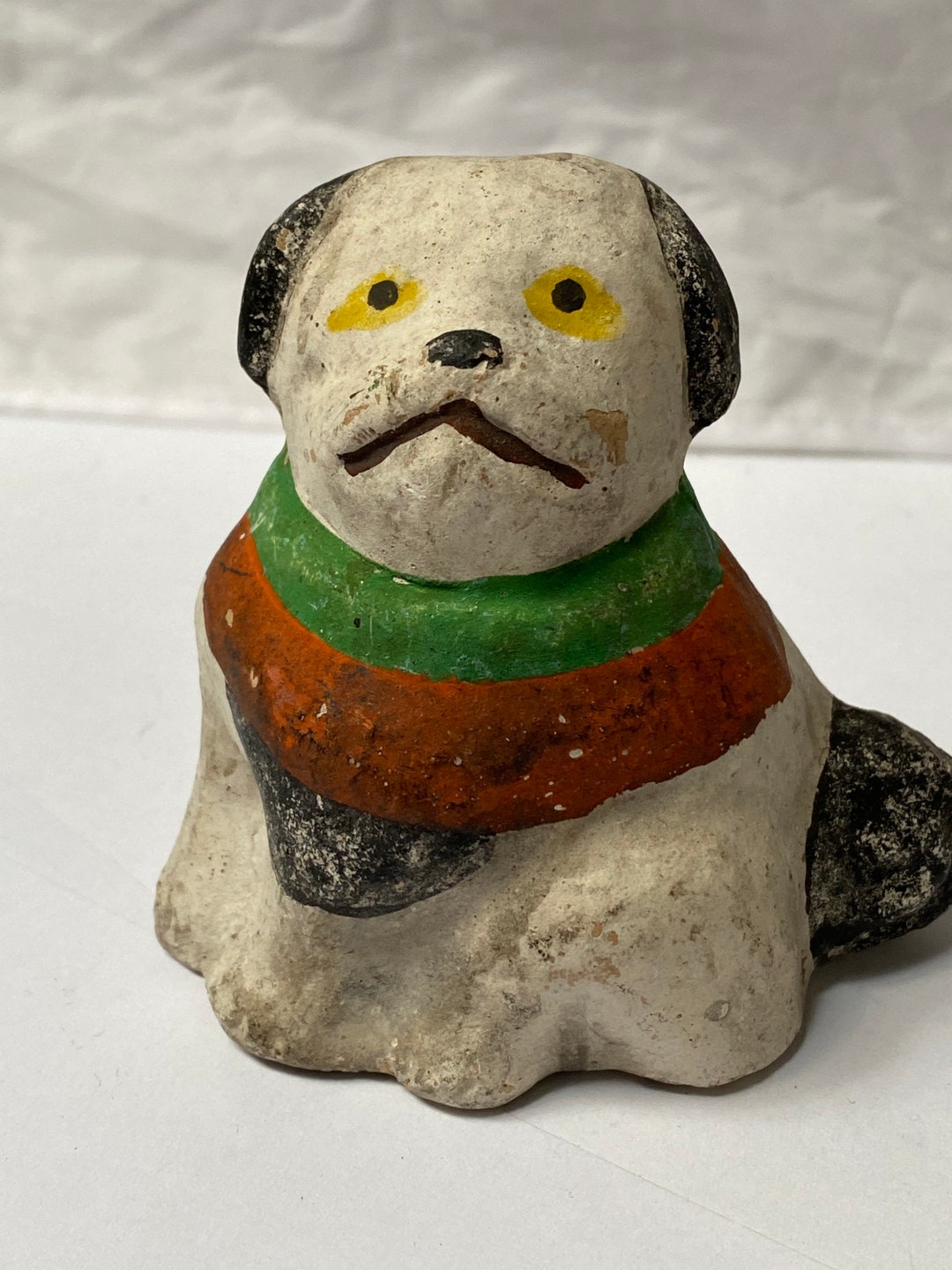 Early Japanese Clay Dog W Rattle - Etsy
