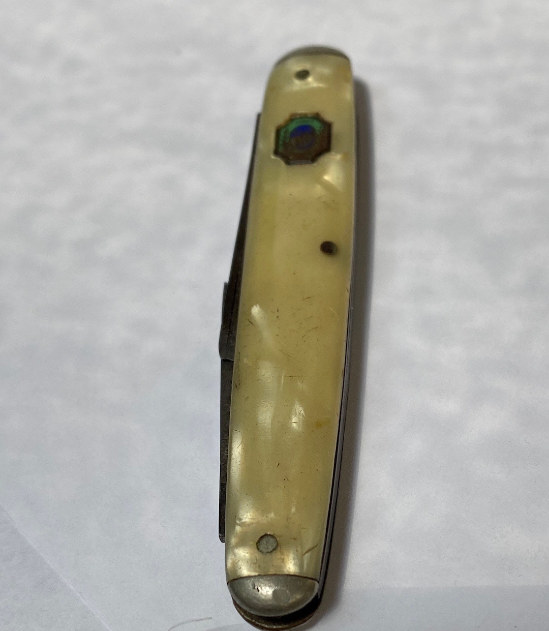 Vintage Pocket Knife With Enamel Crest - Etsy