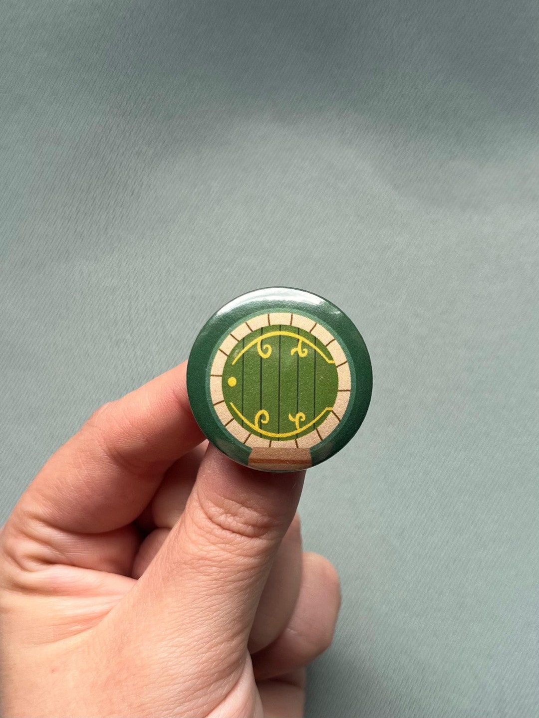 Hobbit Door Badge | LOTR Inspired Pin | Wear A Piece of the Shire ...