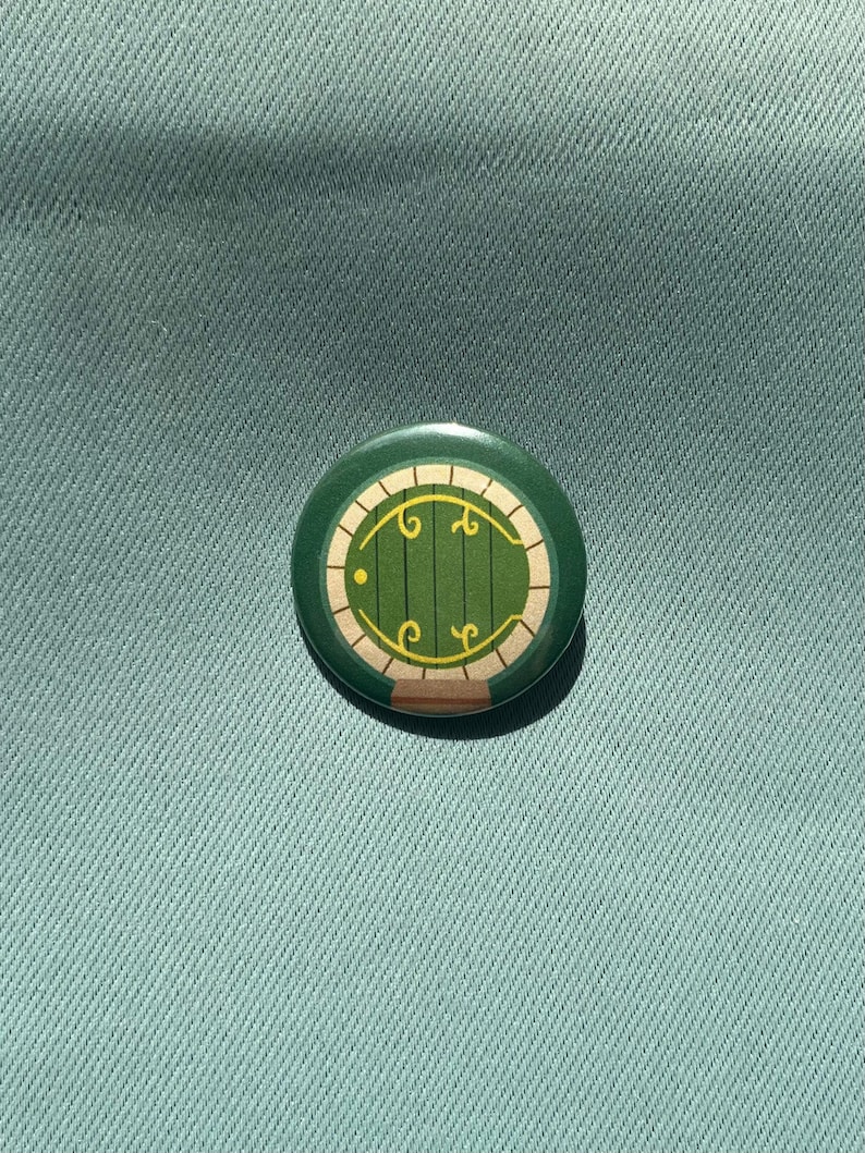 Hobbit Door Badge LOTR Inspired Pin Wear A Piece of the Shire ...