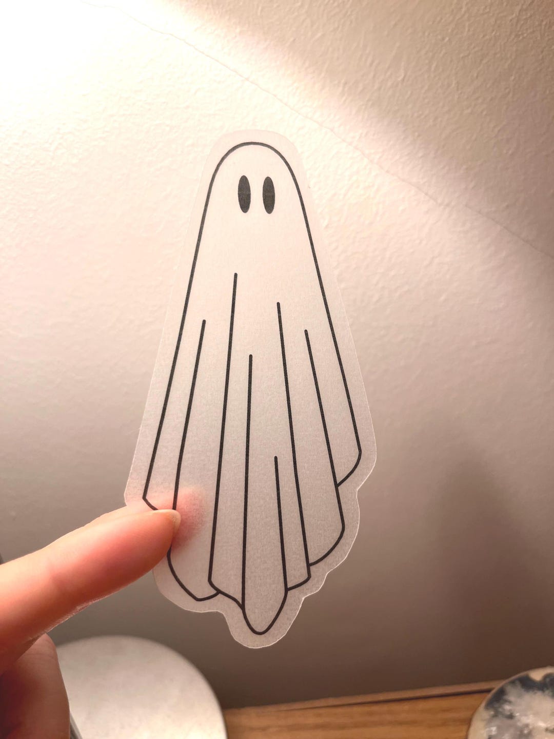 Ghost Translucent Bookmark spooky Ghost Bookmark Halloween Bookmark ...