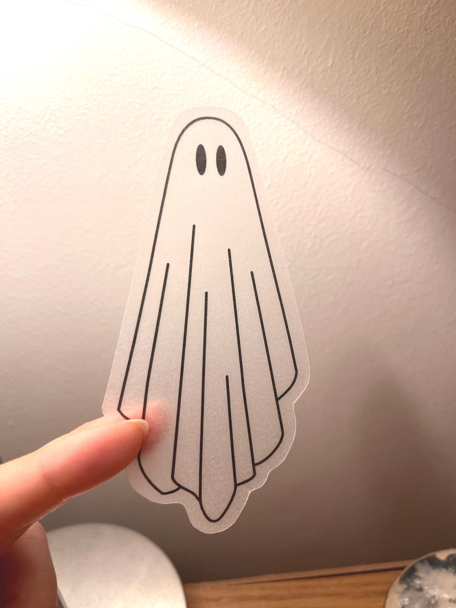Ghost Translucent Bookmark spooky Ghost Bookmark Halloween Bookmark ...