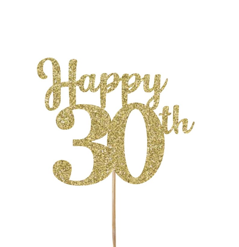 Custom Birthday Cake Topper, Personalized Number Cake Topper, Glitter ...