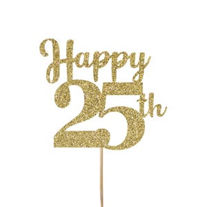 Custom Birthday Cake Topper, Personalized Number Cake Topper, Glitter ...