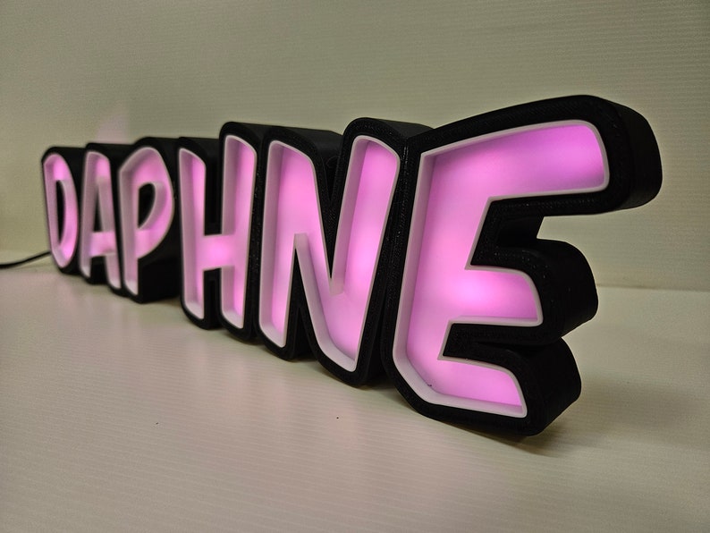 3D Printed Letters, Writings and Logos Customizable in Color and ...
