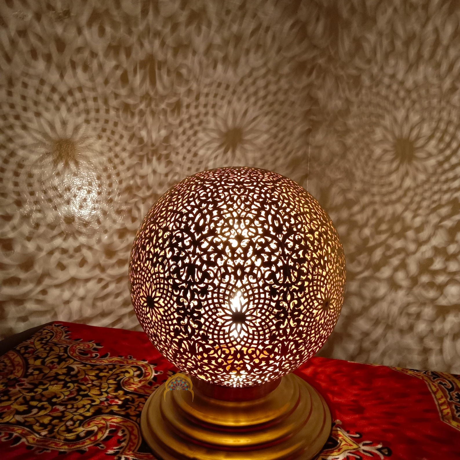 Moroccan Table Lamp - Moroccan Brass Desk Lamp, Table Light Morocco ...