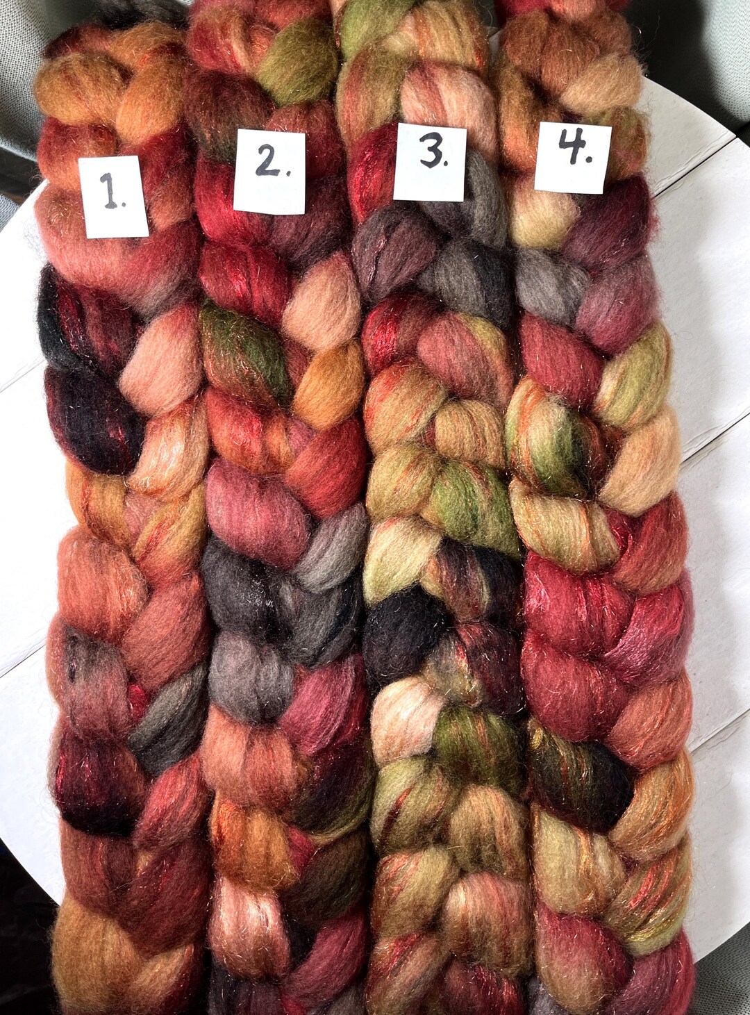 Hand-dyed Blue Face Leicester, Firestar Roving, Top, Handspinning ...