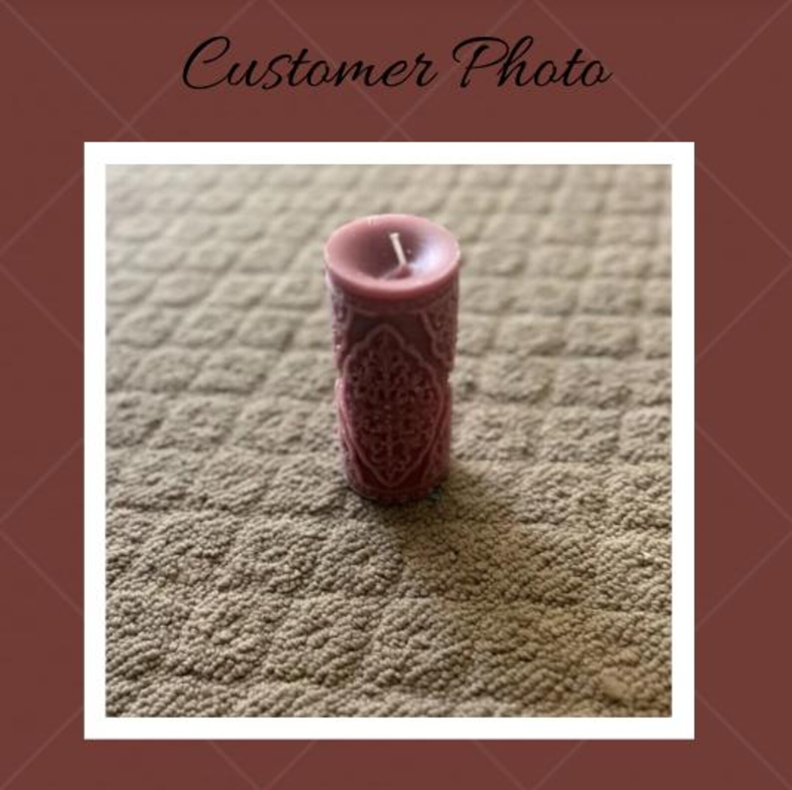 Empyreanbyshifa | Decorative Embossed Scented Beeswax Pillar Candles - Etsy