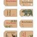 Christmas Gift Tags - Rustic - 24 Printable Tags - Etsy