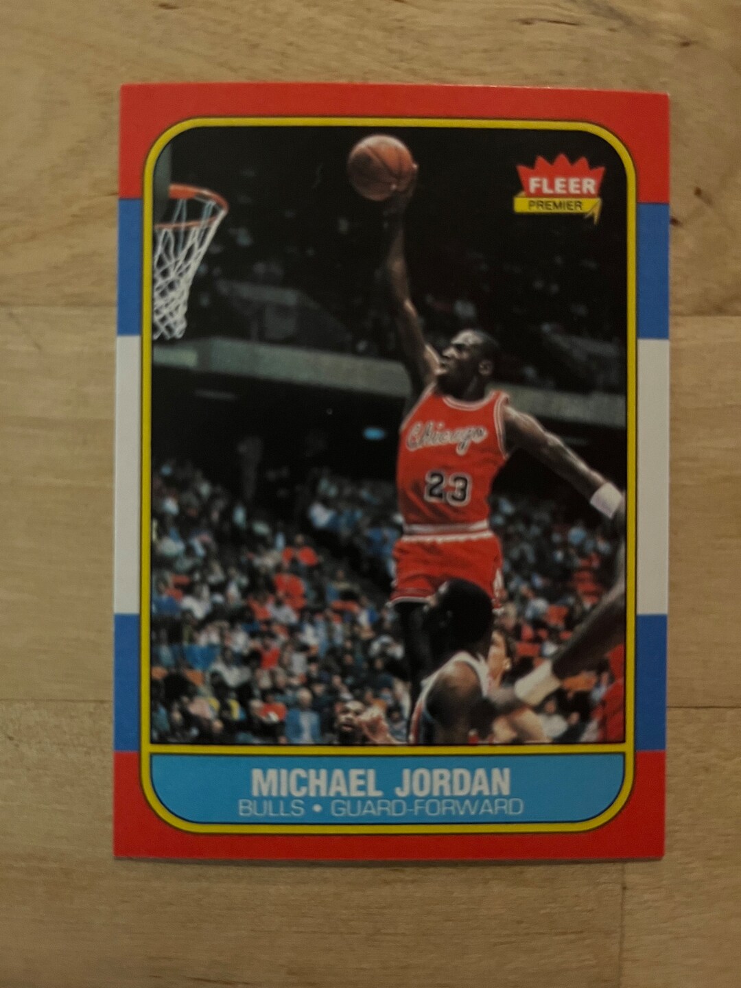1986 Fleer Basketball Michael Jordan Rookie Card REPRINT Looks ...