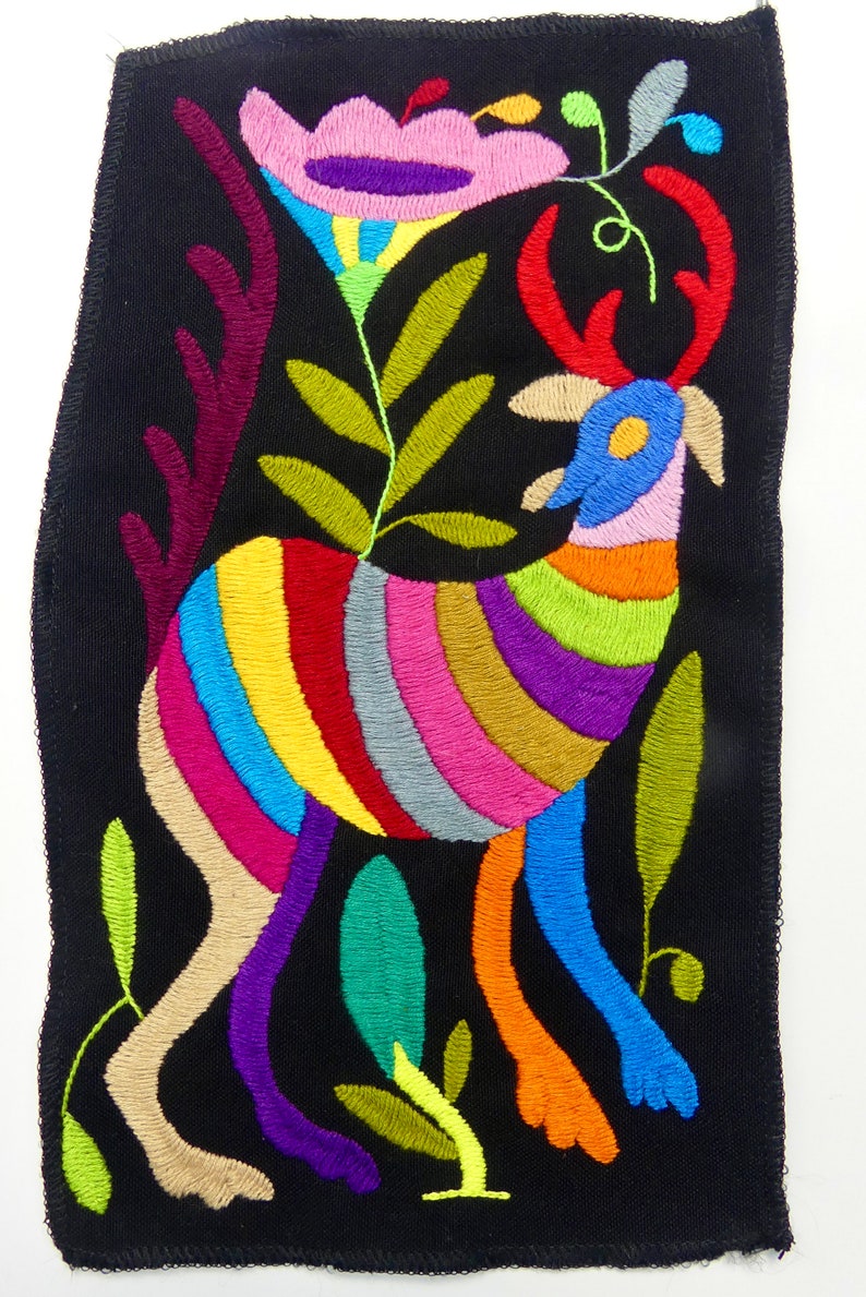 Hand Embroidered Otomi Tenango Panels for Quilting Sewing - Etsy