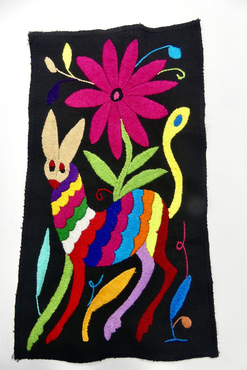 Hand Embroidered Otomi Tenango Panels for Quilting Sewing - Etsy
