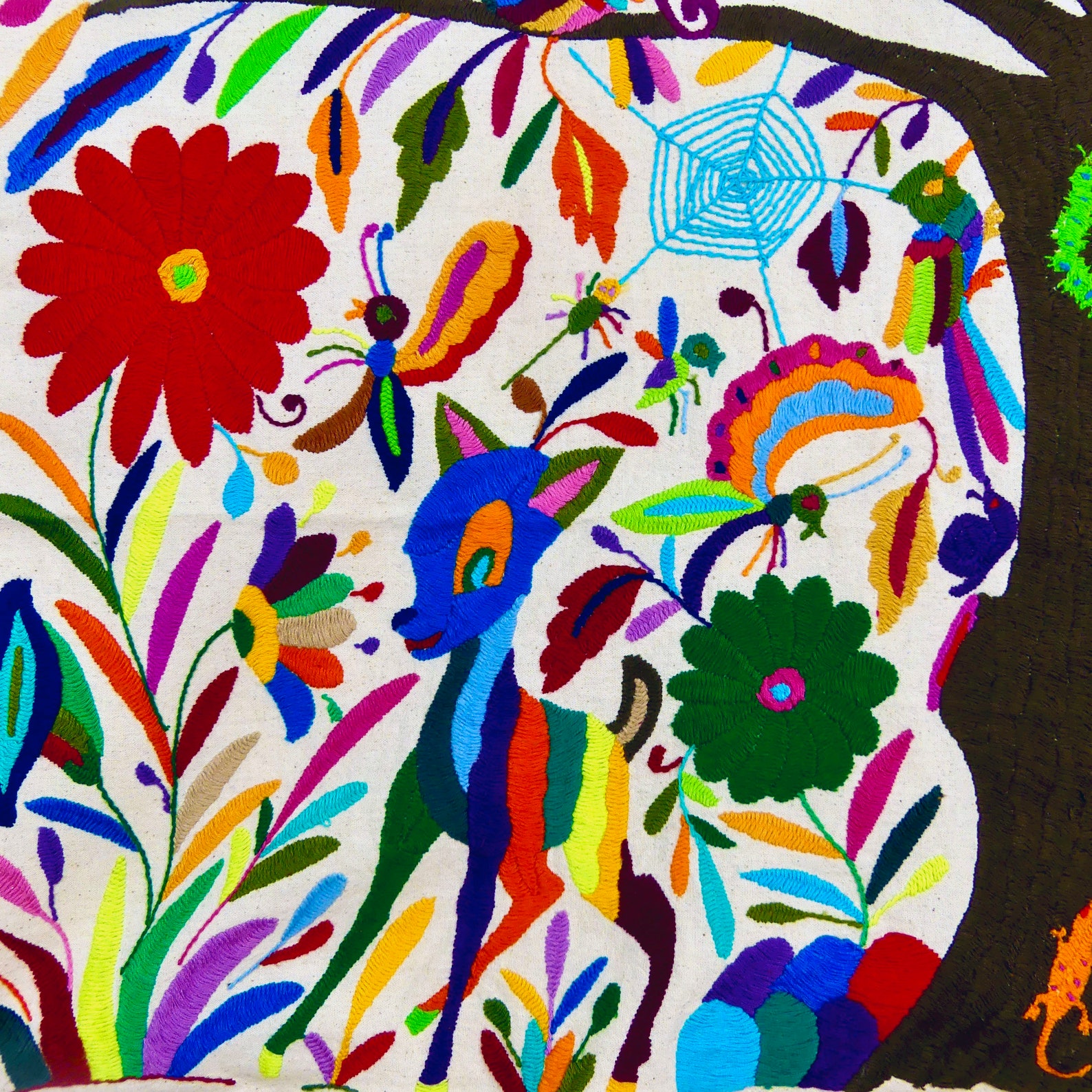 Otomi Tree of Life Wall Hanging, Birds, Animals, Nature, Mexican ...