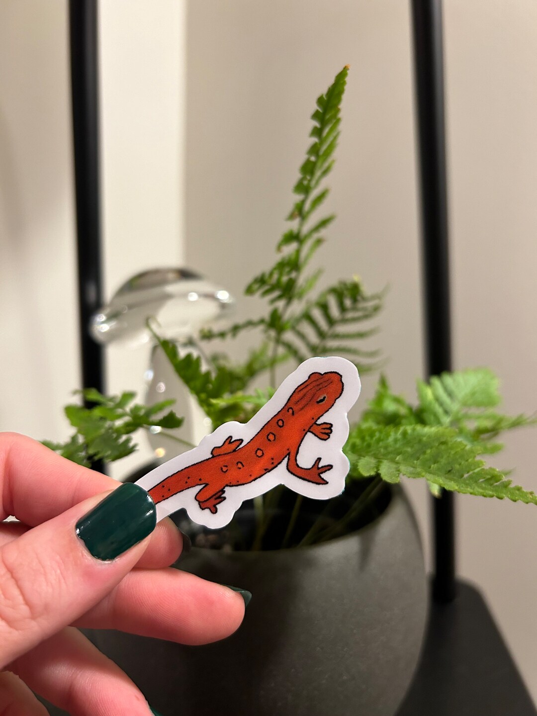 Red Eft Newt Sticker - Etsy