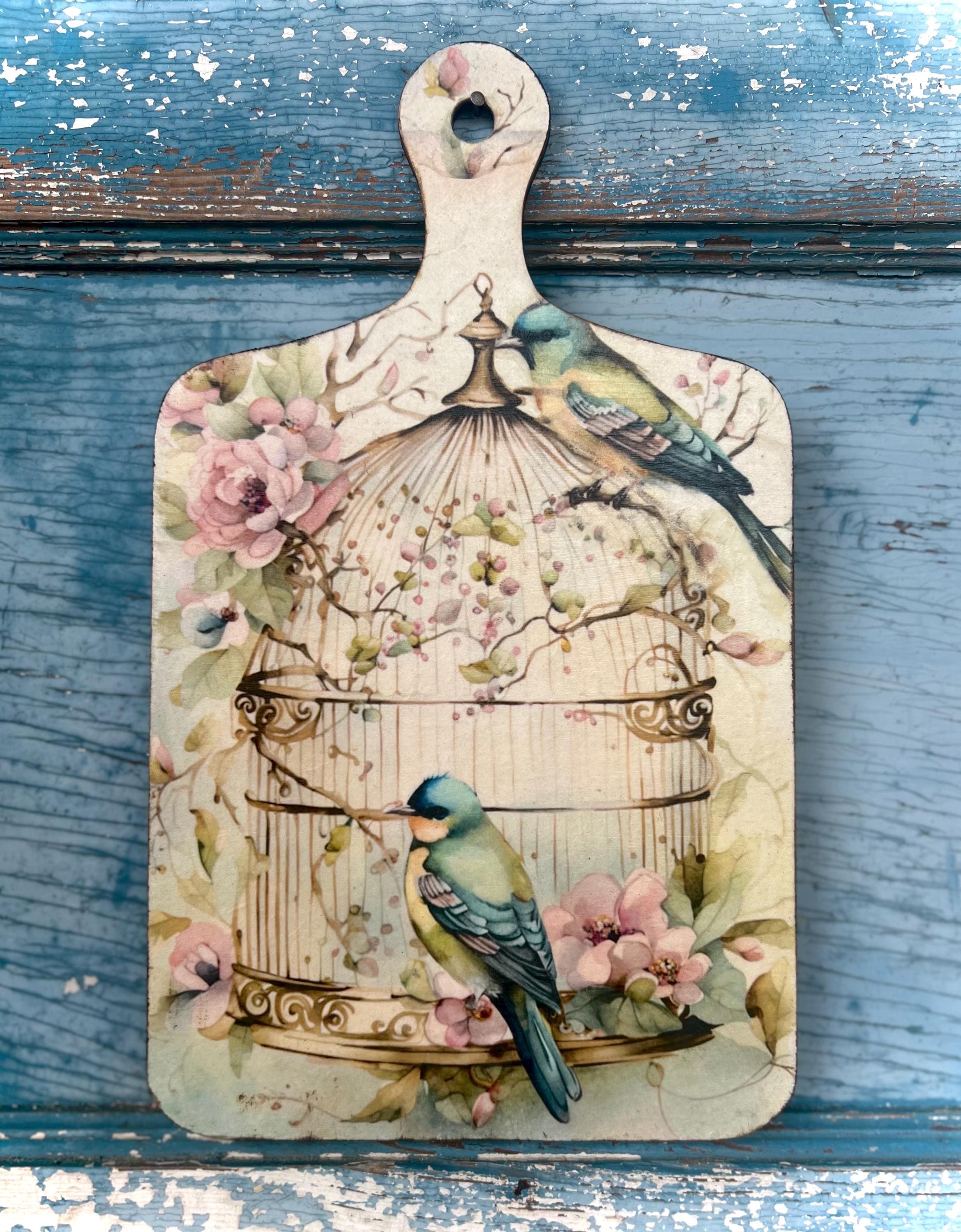 Spring Decoupaged Cutting Board, 12”x7” Spring Decoupage Cutting Board ...