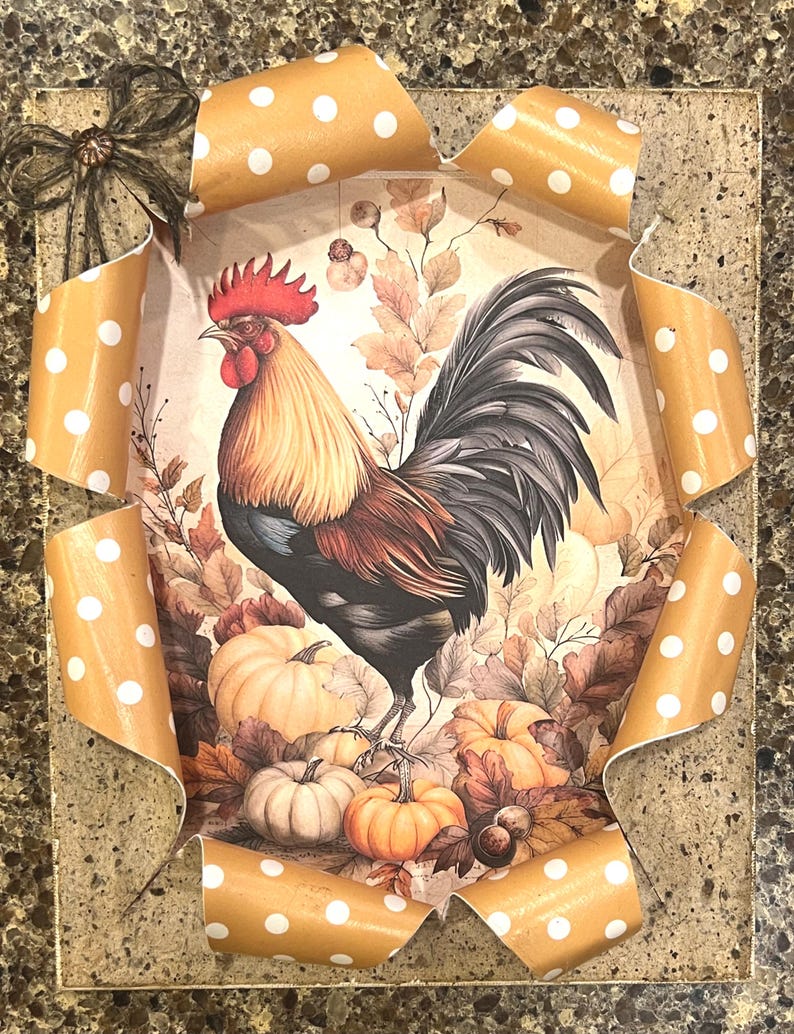 Rooster Busted Canvas, 8x10” Fall Rooster Busted Canvas, 8x10 Fall ...