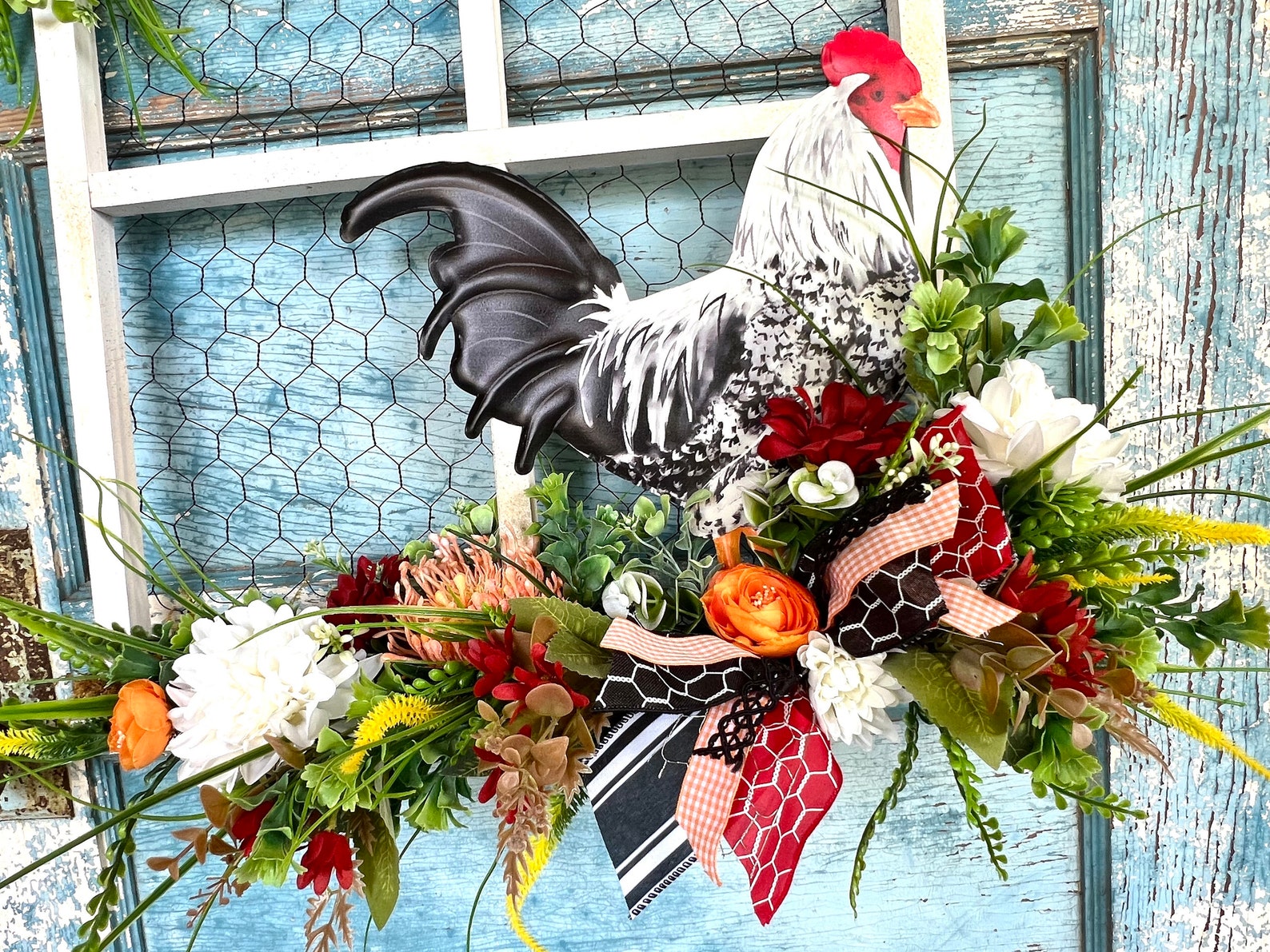 Custom Farm Chicken Window Frame, Chicken Window Frame, 18x22 Farmhouse ...