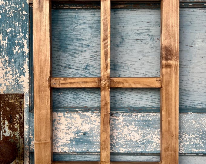 Custom Wooden Stained Window Frame, 18x13.25” Custom Built/stained Window Frame, Custom Stained ...