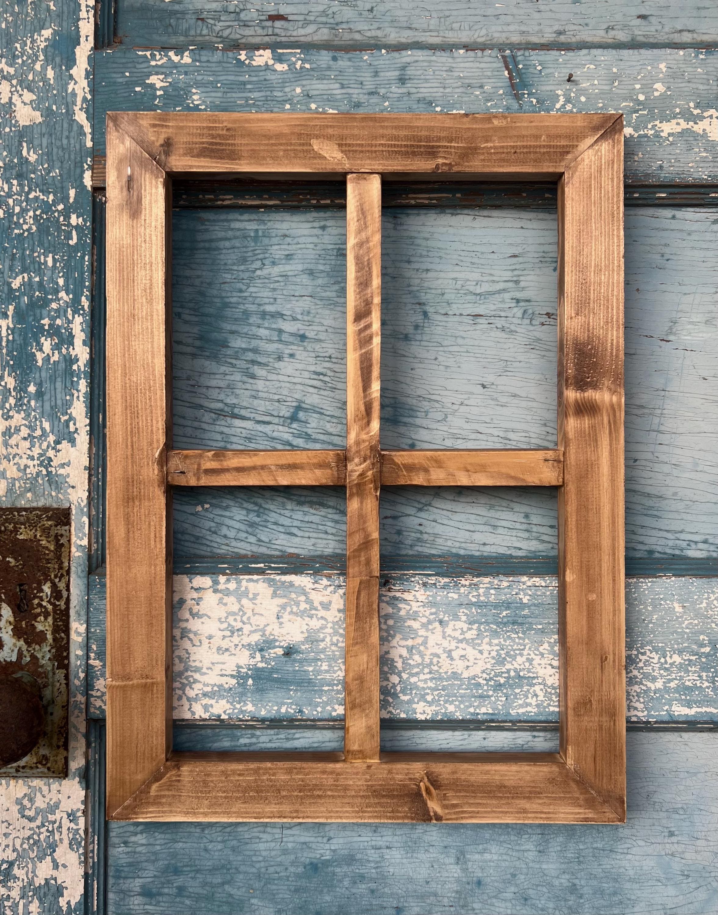 Custom Wooden Stained Window Frame, 18x13.25” Custom Built/stained ...