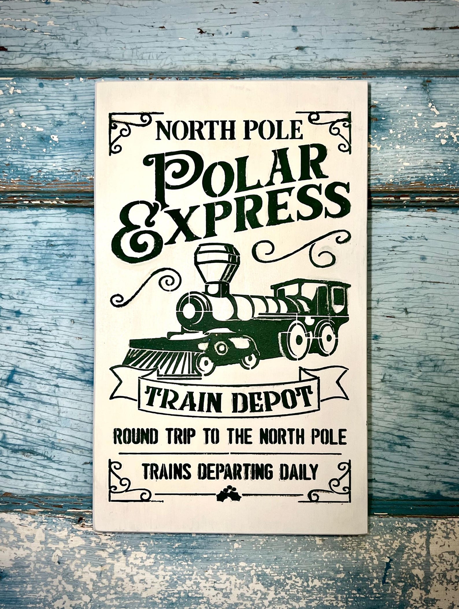 Polar Express Wooden Sign, Christmas Polar Express Wooden Decor ...
