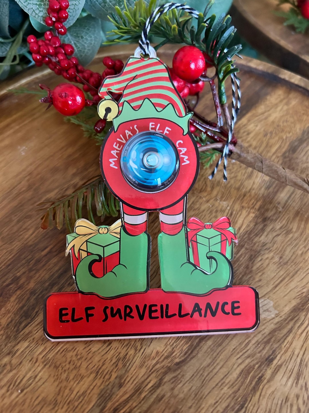 Santa Cam | Elf Surveillance | Christmas Ornament | Christmas ...