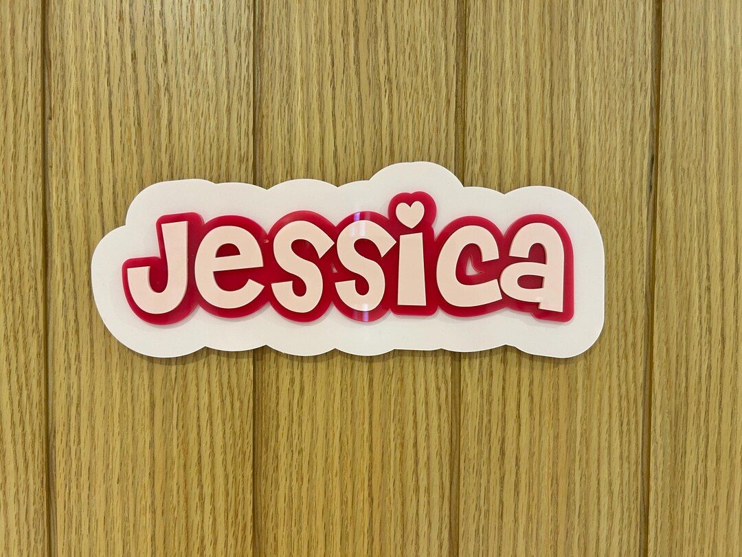 Personalised Door Sign Toy Box Sign Acrylic Name Sign Triple Layer 3D ...