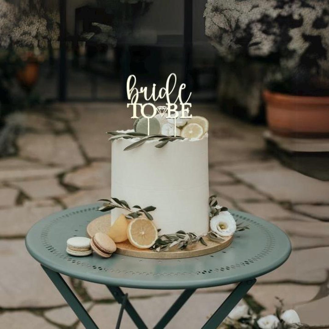 Luxury Acrylic Laser Cut Bride Topper | Cake Topper | Monogram | 3D ...